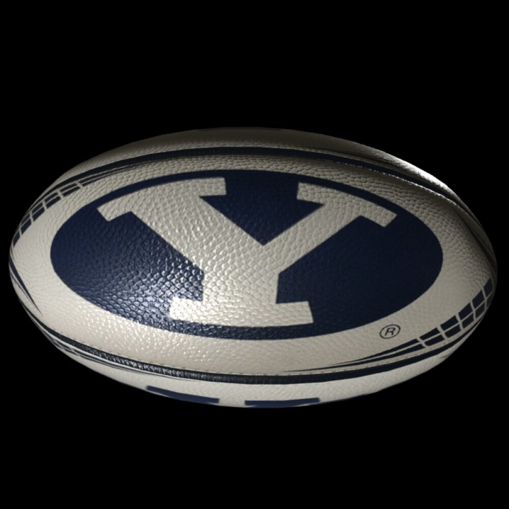 Rugby Ball in Navy and White 3D model - Download Sports Equipment on ...