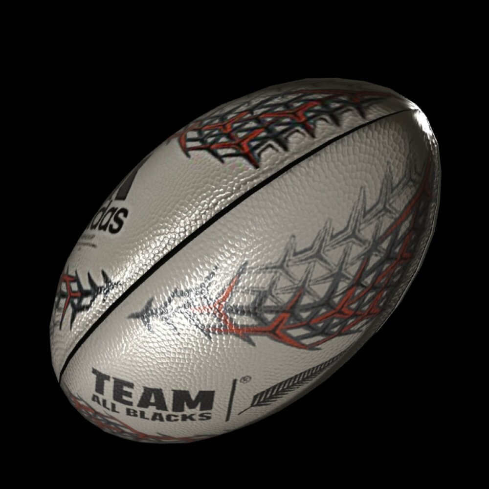 Ballon de Rugby Team All Blacks Modèle 3D - Télécharger Équipements ...