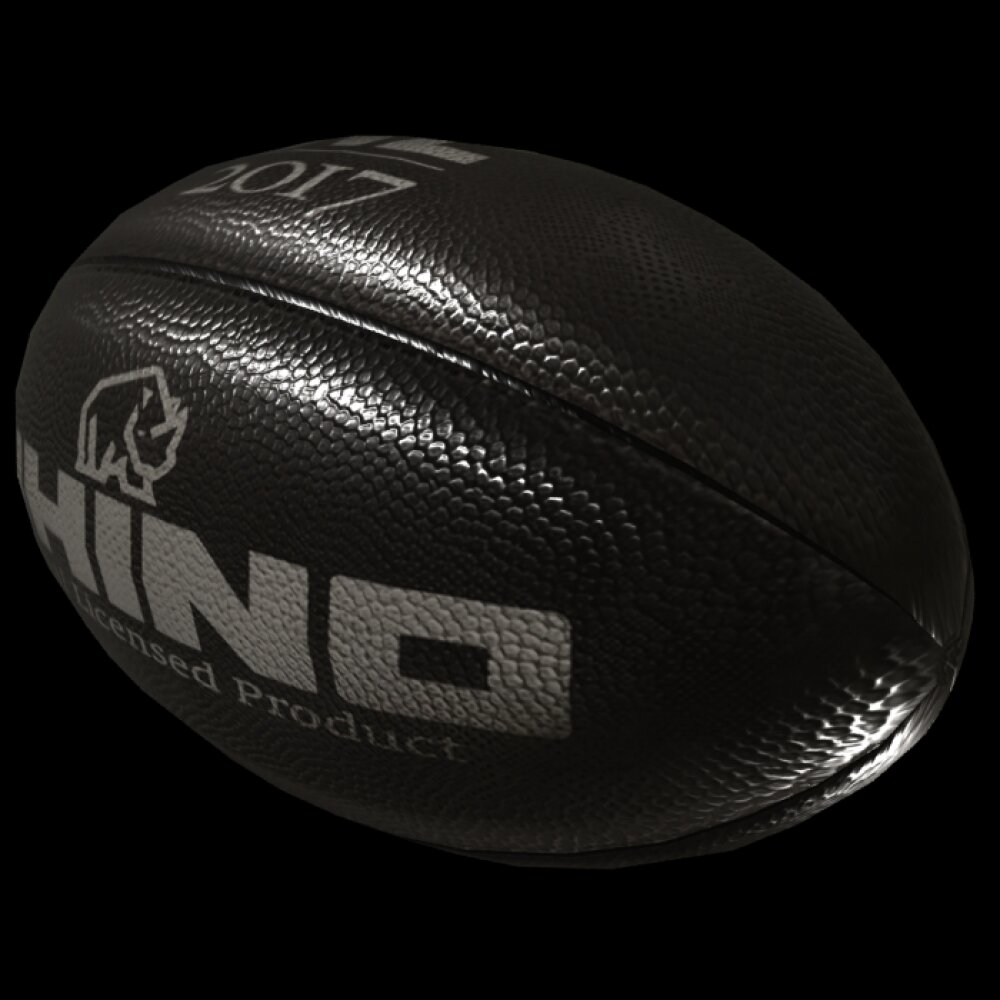 Rugby Ball with NZ 2017 Logo Design 3D model - Download Sports ...