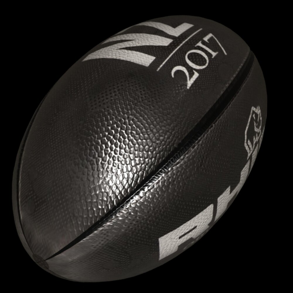 Rugby Ball with NZ 2017 Logo Design 3D model - Download Sports ...