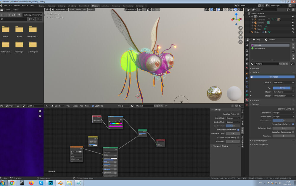 Stylized Firefly 3D model - Download Cartoon characters on 3DModels.org