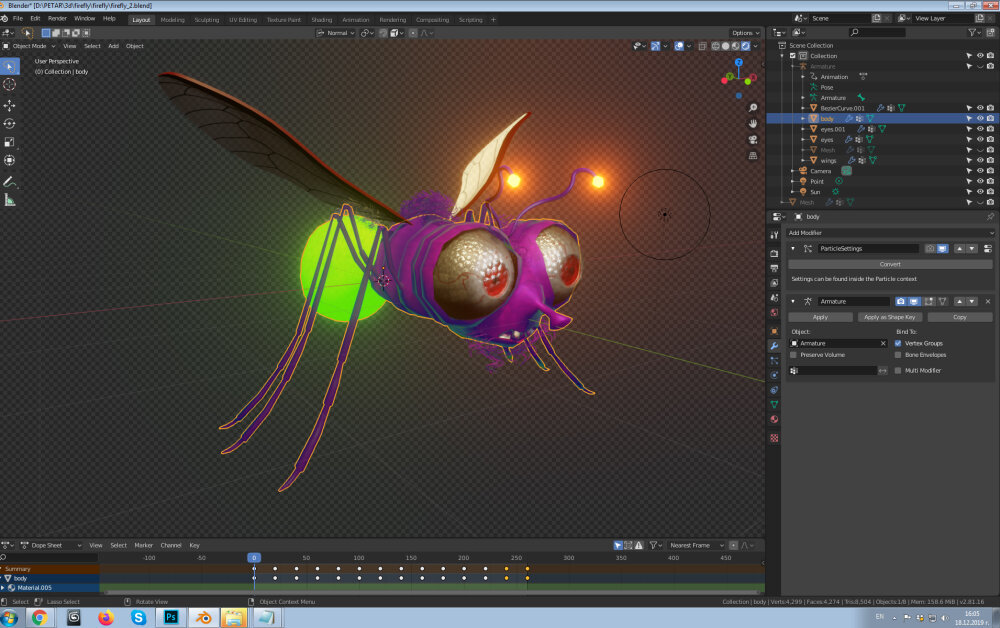 Stylized Firefly 3D model - Download Cartoon characters on 3DModels.org