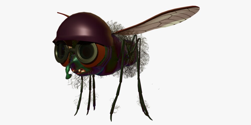 Stylized Fly 3D model - Download Cartoon characters on 3DModels.org