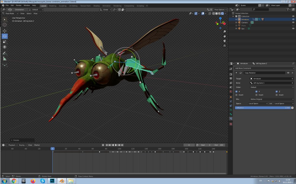 Stylized Mosquito 3D model - Download Cartoon characters on 3DModels.org