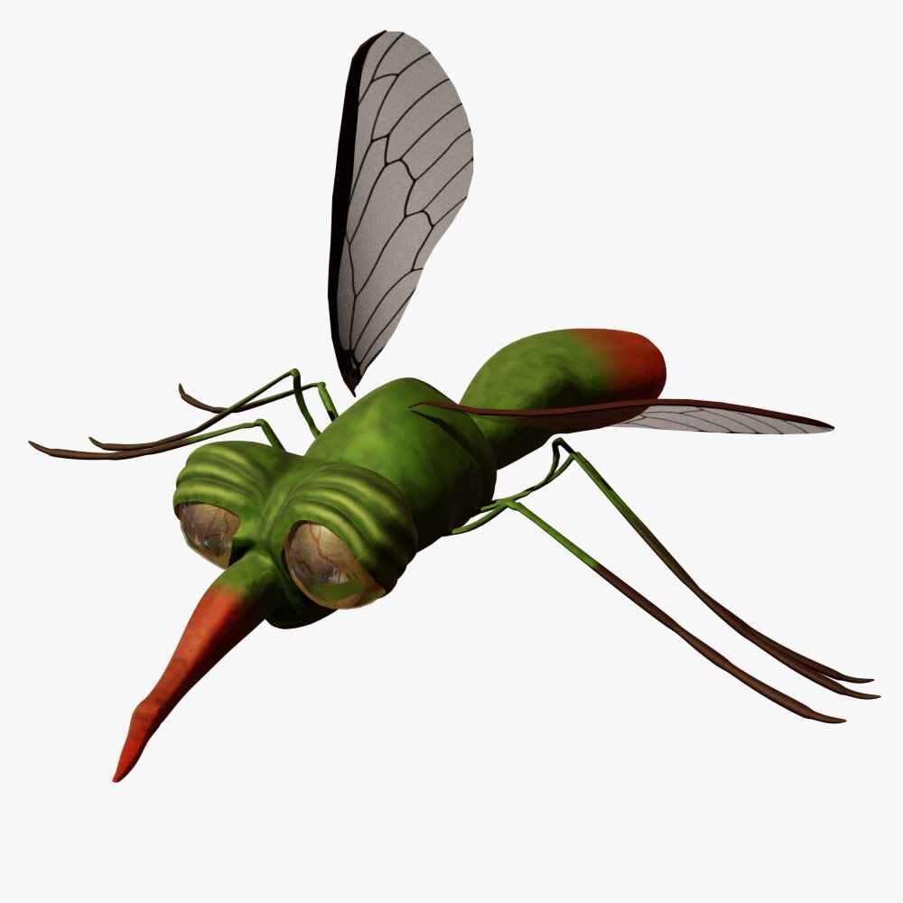 Stylized Mosquito 3D model - Download Cartoon characters on 3DModels.org