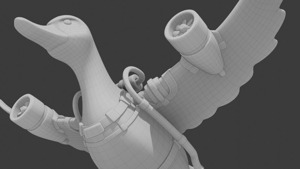 Bombardini Gusini – Brainrot Meme 3D model - Download Cartoon ...