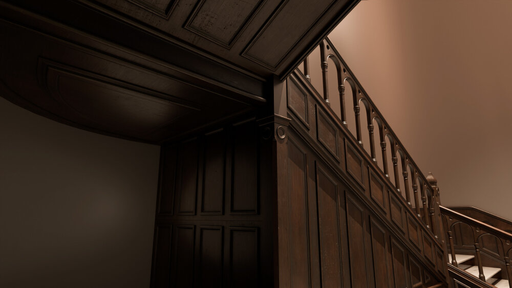 Wooden Staircase – Modular Asset Extended 3D model - Download Building ...