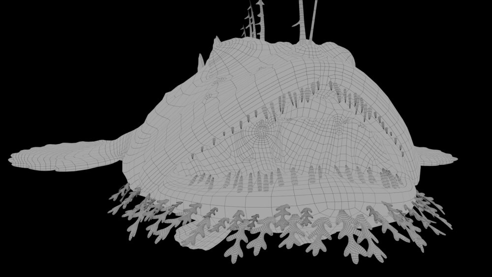 Monkfish Animated 3D model - Download Fish on 3DModels.org