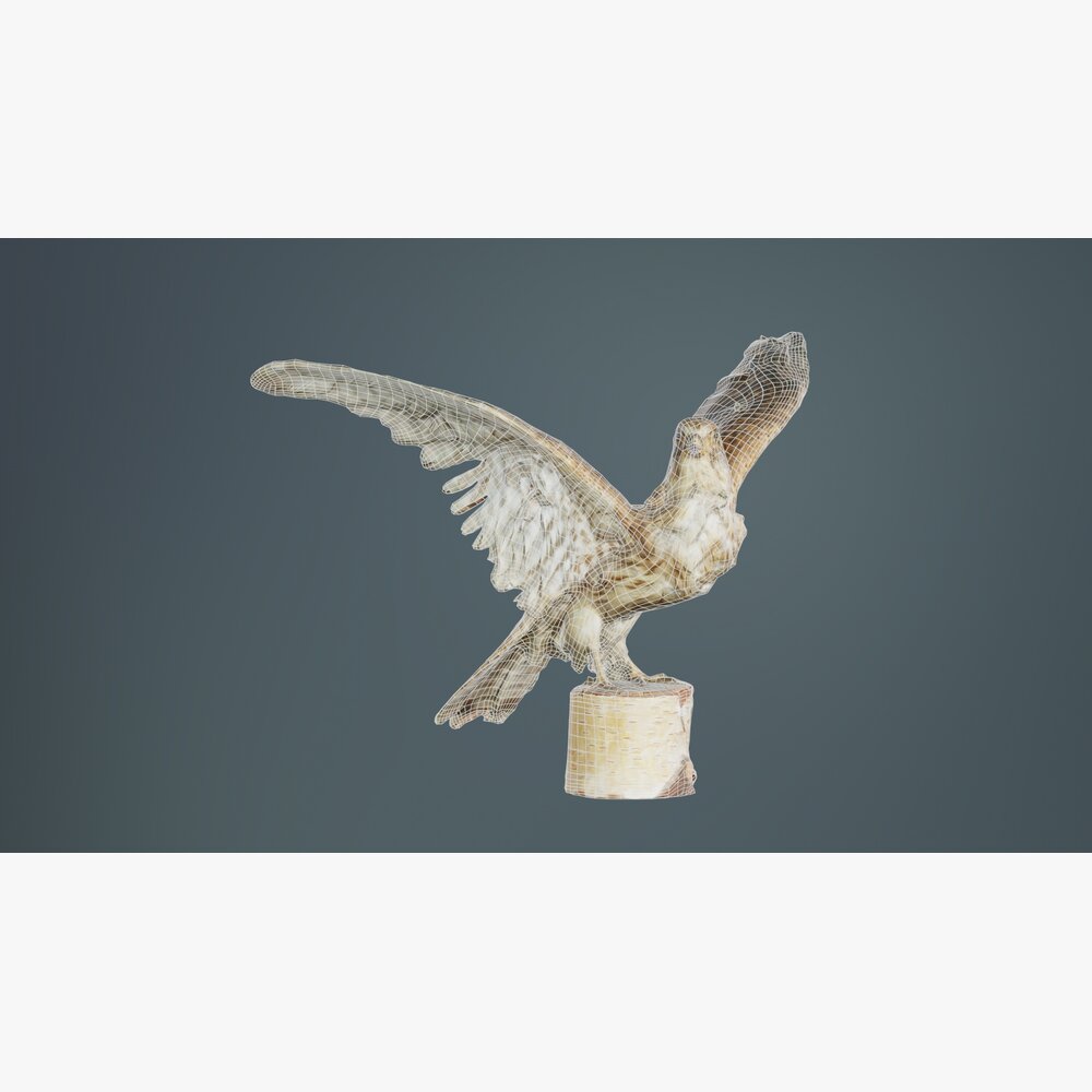 Falcon Falconinae 3D model - Download Decoration on 3DModels.org