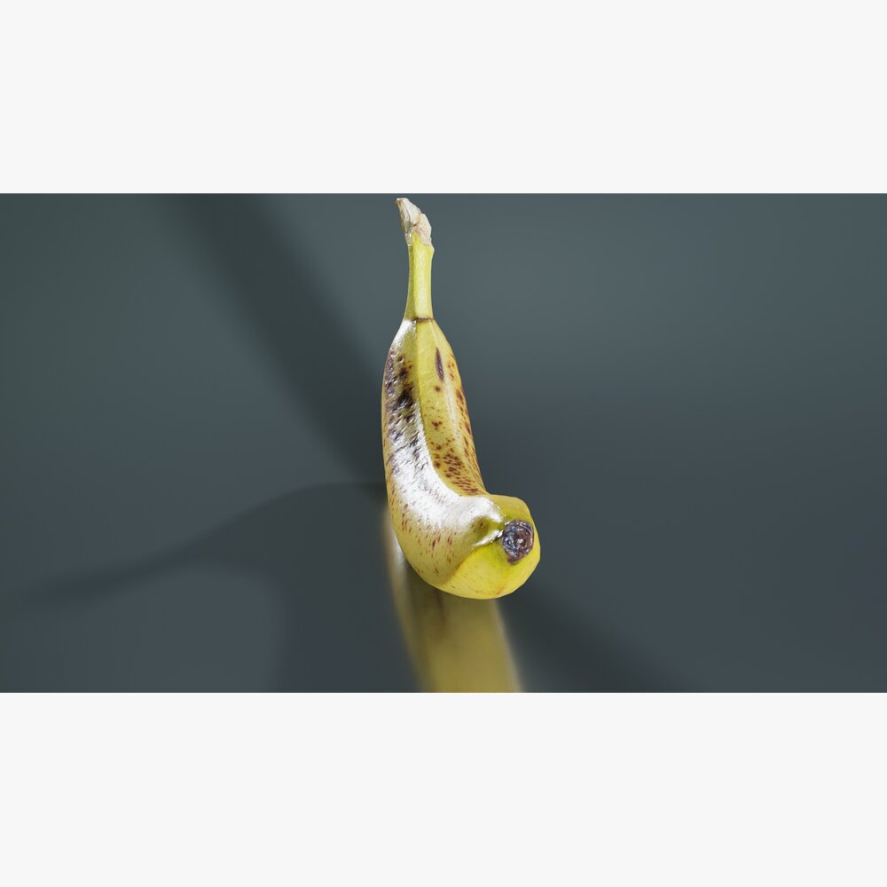 Ripe Spotted Banana 3D model - Download Fruit on 3DModels.org