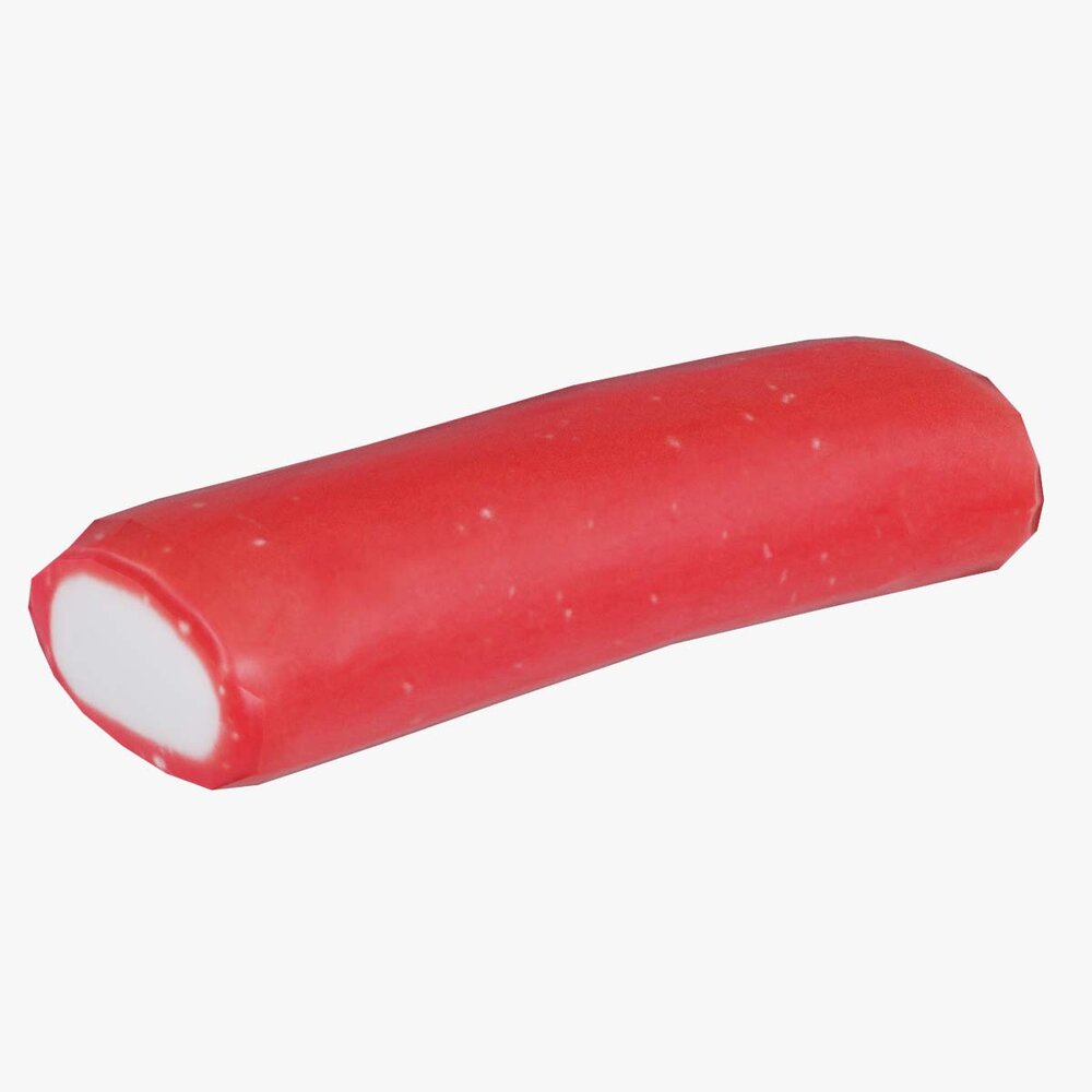 Red Candy Roll 3d Model Download Dessert On