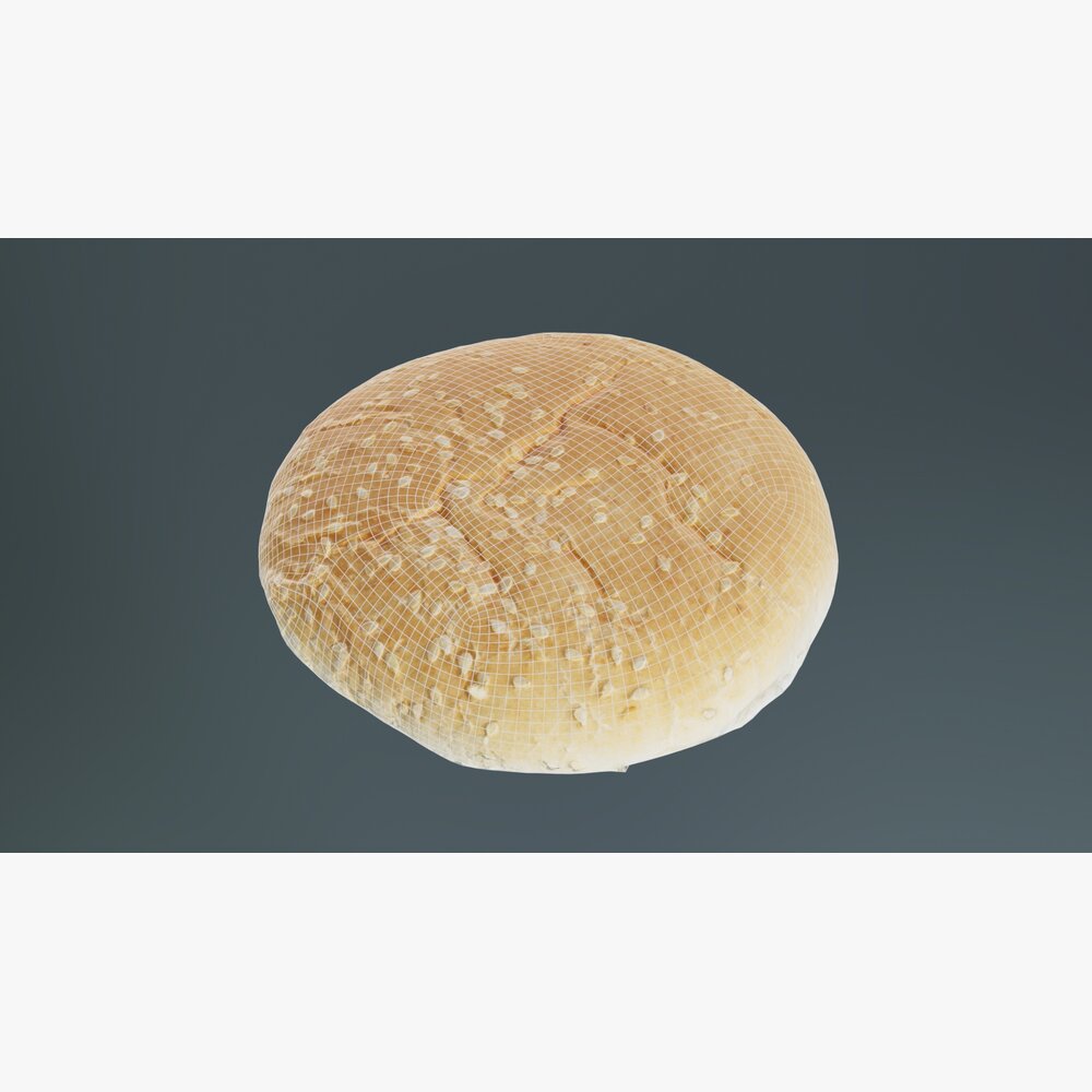 Bun Top 3D model - Download Dairy, Bakery on 3DModels.org
