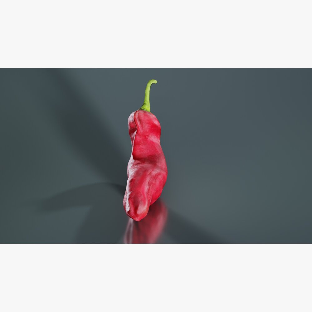 Red Chili Pepper 3D model - Download Vegetables on 3DModels.org