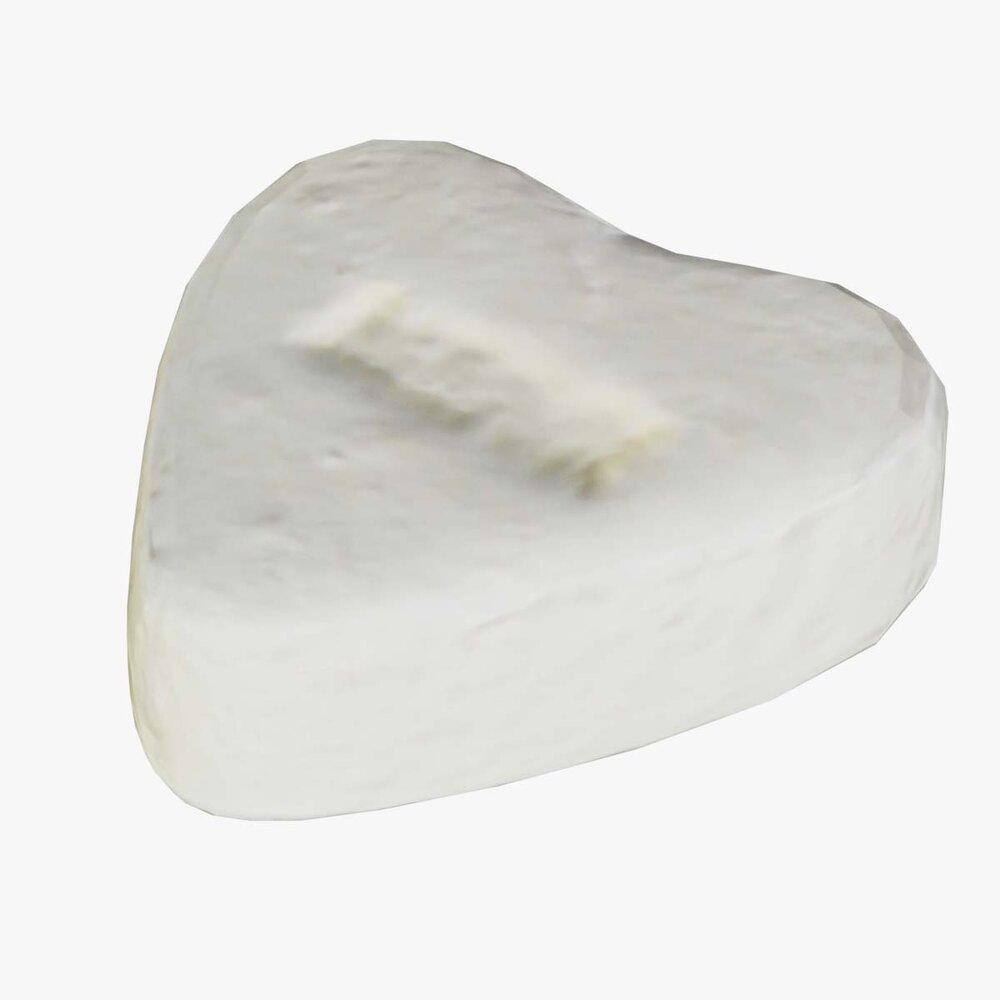 White Heart Candy 3D model - Download Dessert on 3DModels.org
