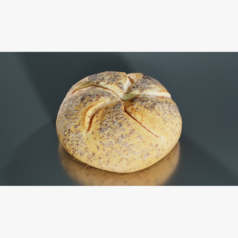 Moon Seed Pistolet 3D model - Download Dairy, Bakery on 3DModels.org