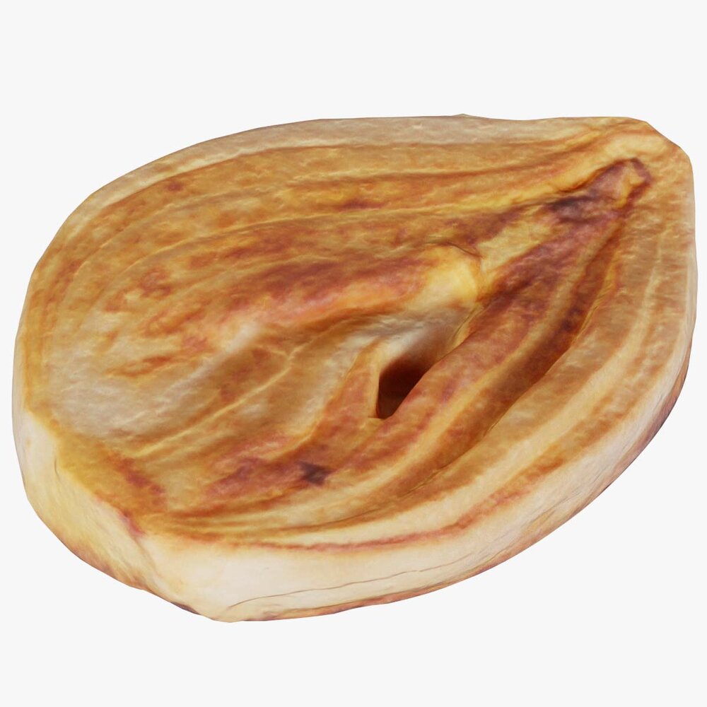 Onion Slice Baked 3D model - Download Vegetables on 3DModels.org
