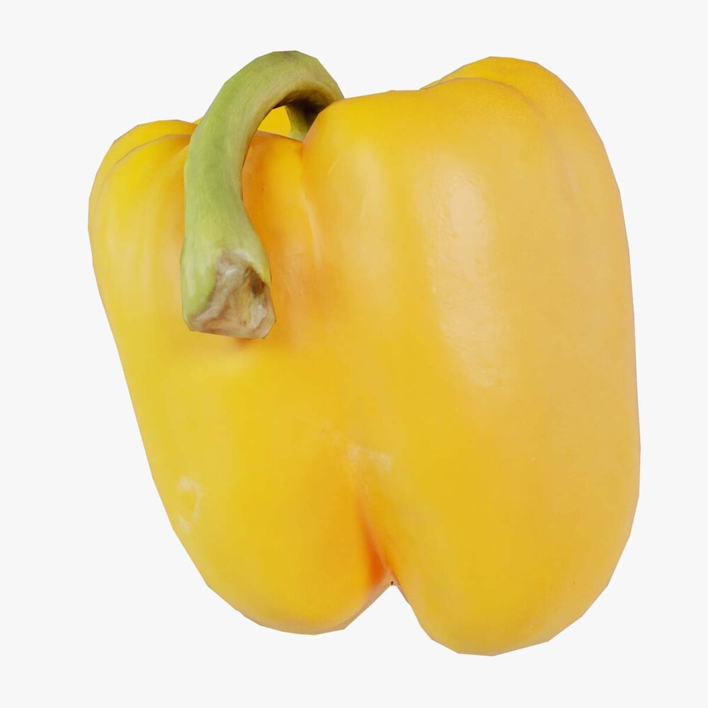 Golden Bell Pepper 3D model - Download Vegetables on 3DModels.org