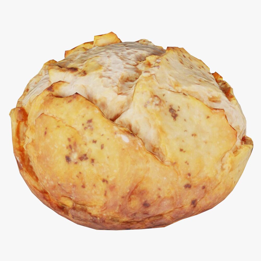 Rustic Bread Loaf 3D model - Download Dairy, Bakery on 3DModels.org