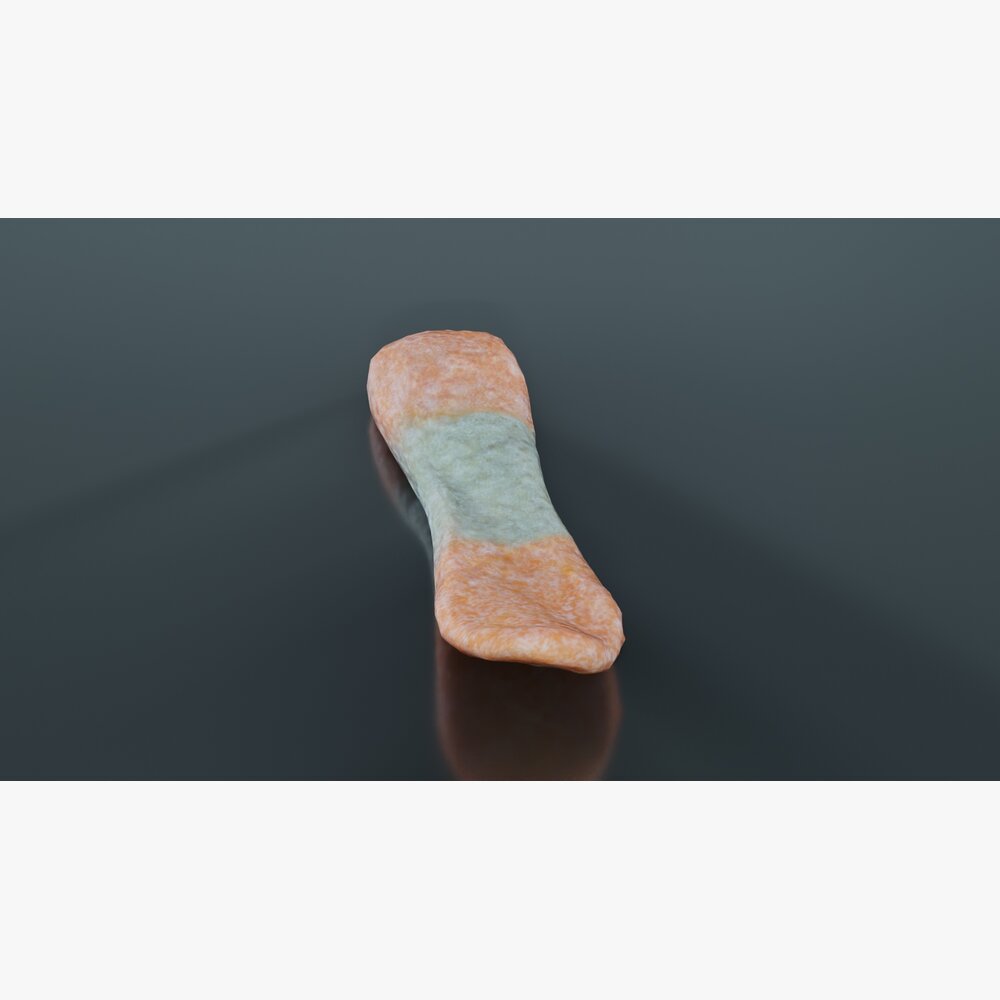 Sour Tongue Candy Orange Green 3D model - Download Dessert on 3DModels.org