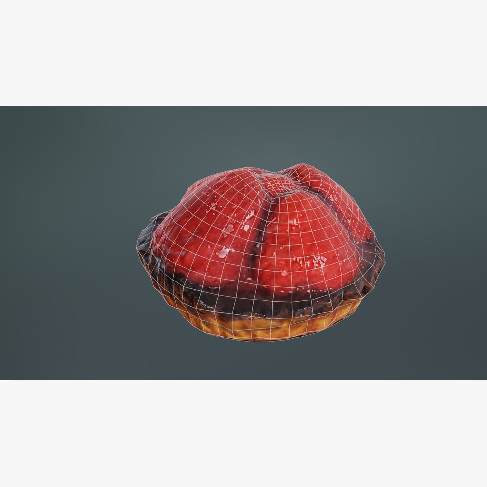 Tarta de Fresas Modelo 3D - Descargar Postre on 3DModels.org