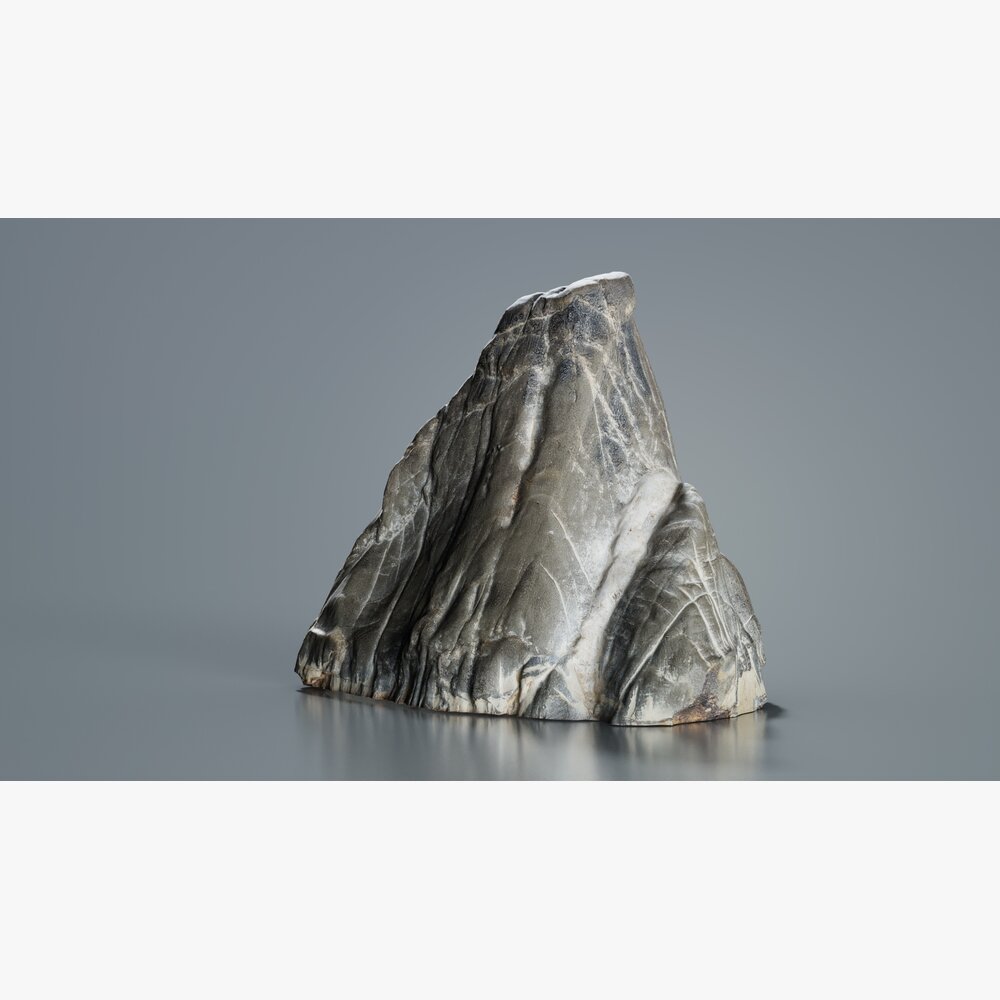 Suiseki Stone with Natural Mountain Peak Formation 3D model - Download ...