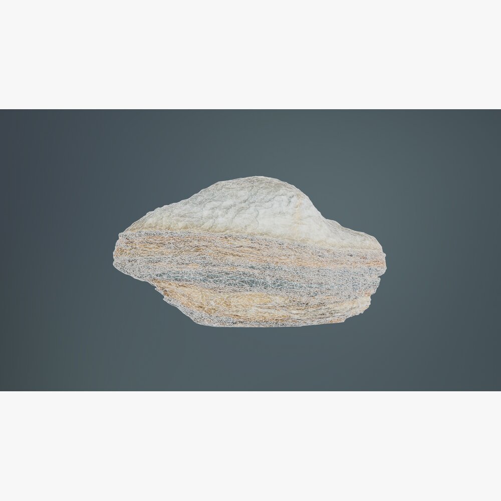 Layered Sedimentary Rock 3D model - Download Landscapes on 3DModels.org