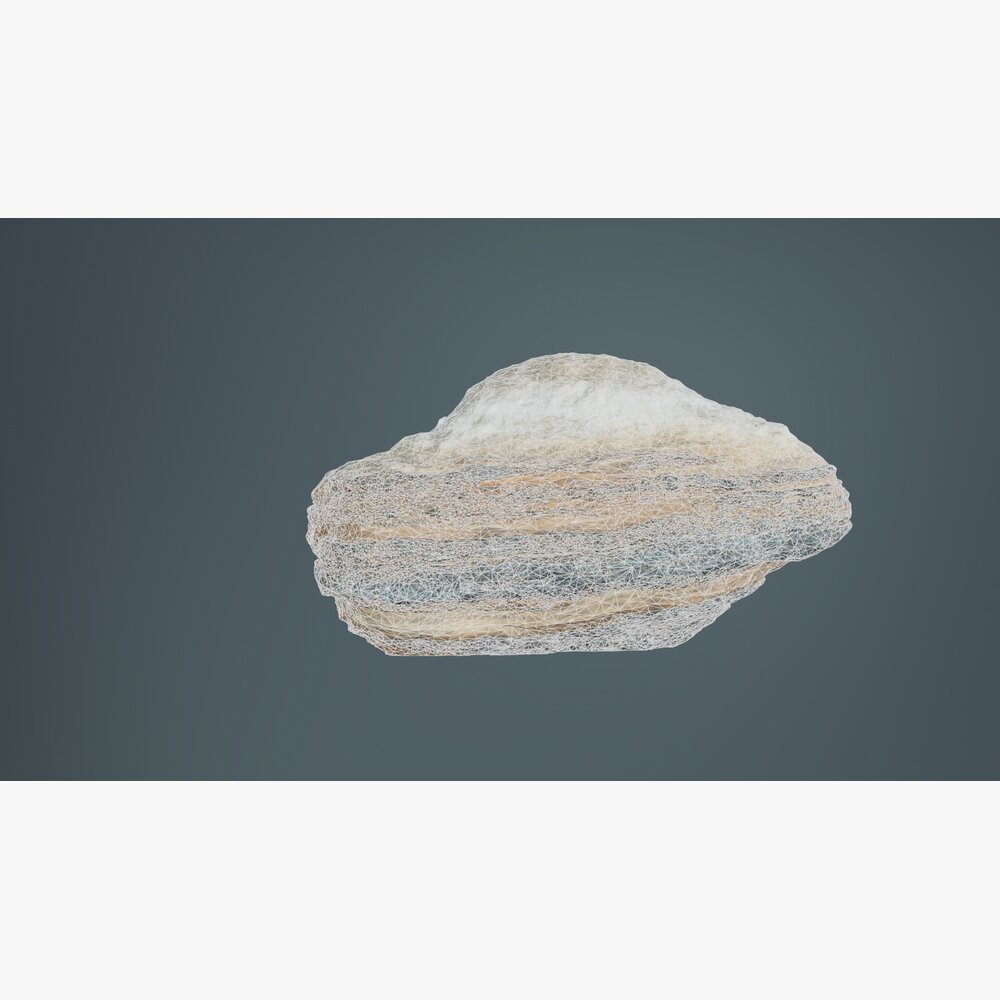 Layered Sedimentary Rock 3D model - Download Landscapes on 3DModels.org