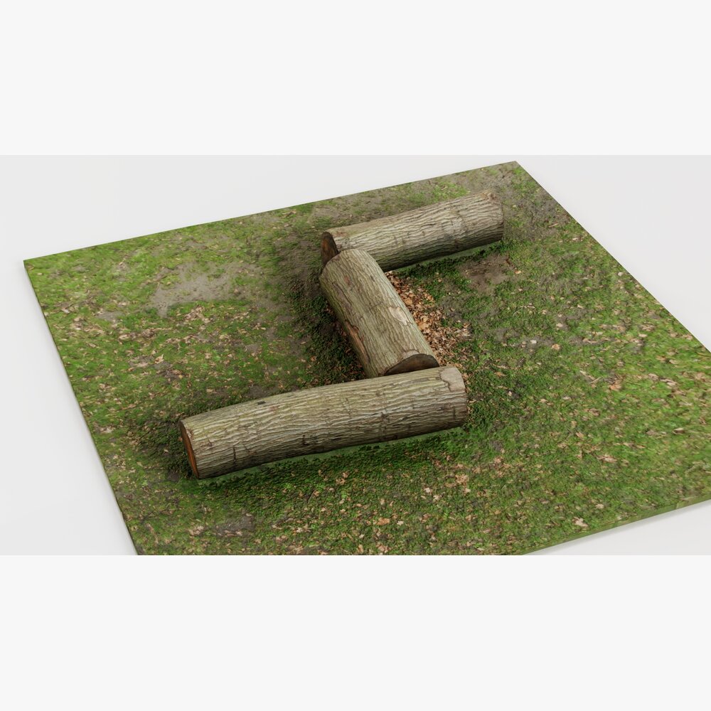 Tree Trunks 3D model - Download Landscapes on 3DModels.org