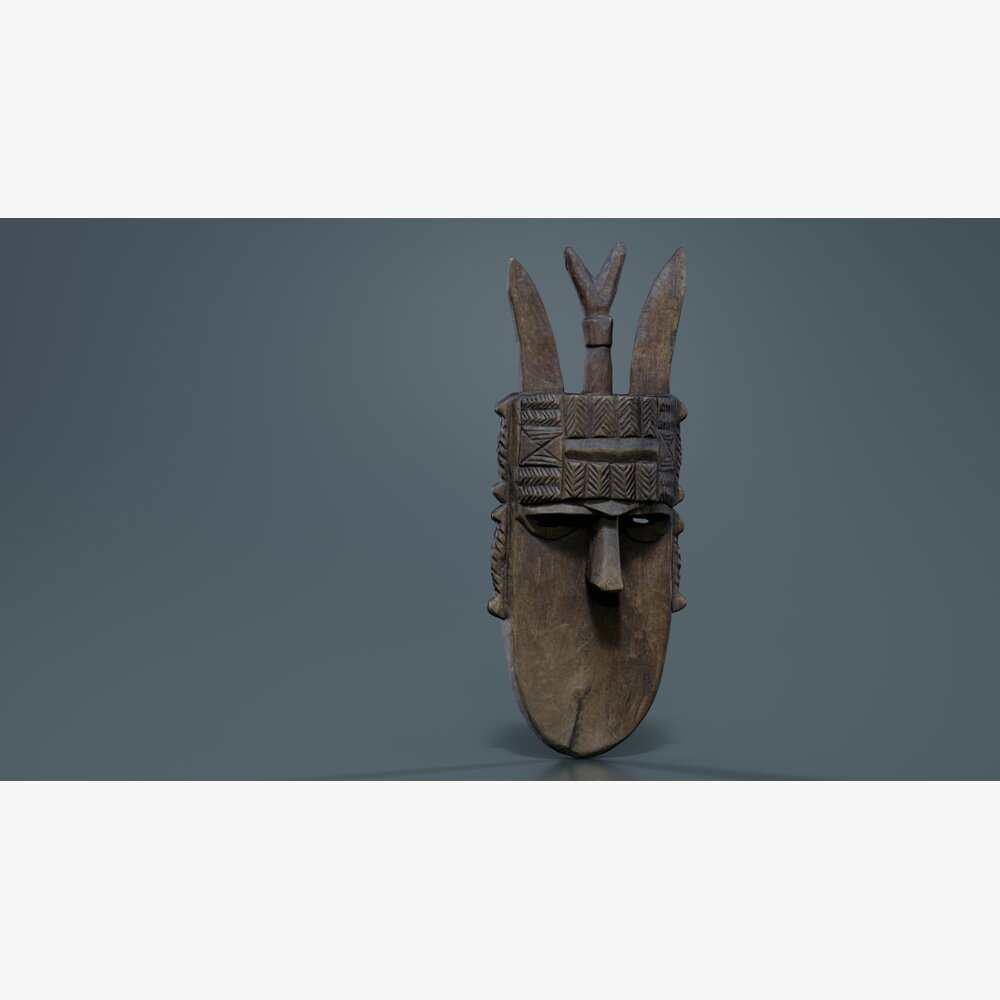 Traditional African Tribal Mask 3D model - Download Decoration on ...