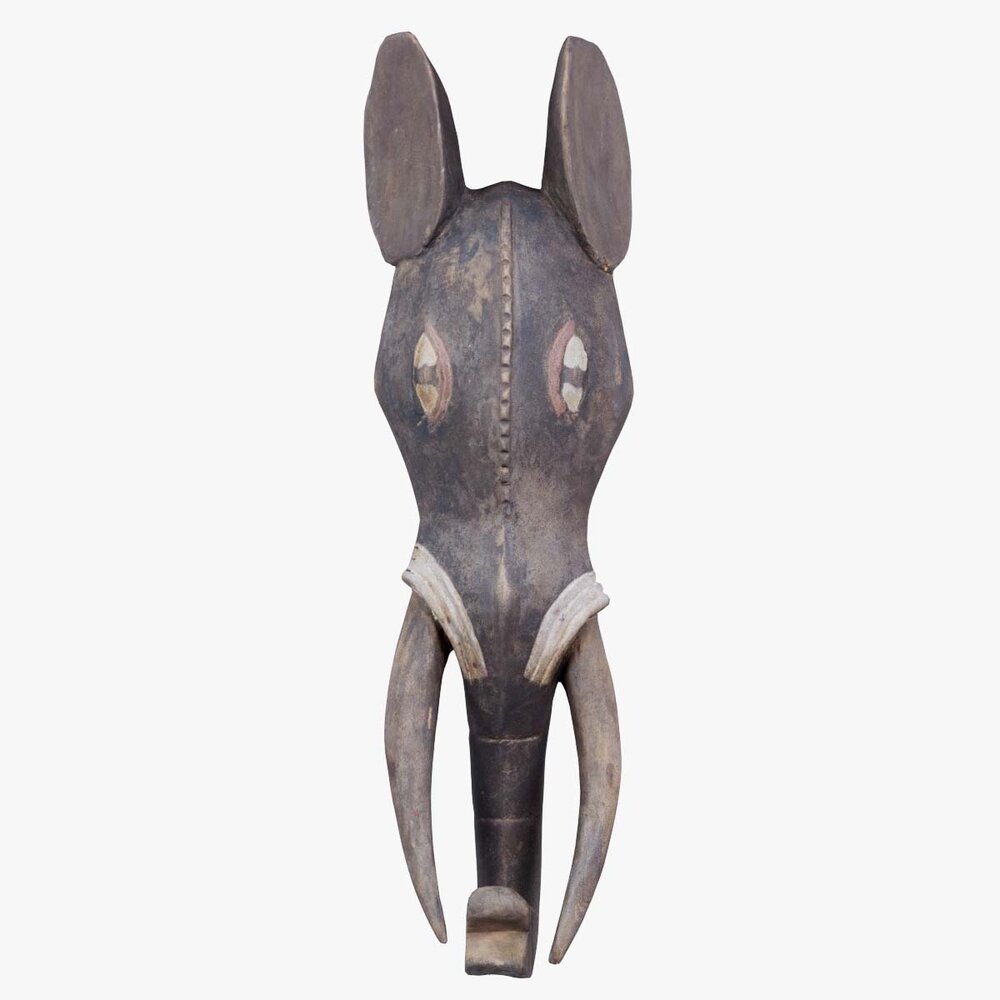 Intricate Tribal Mask 3D model - Download Decoration on 3DModels.org