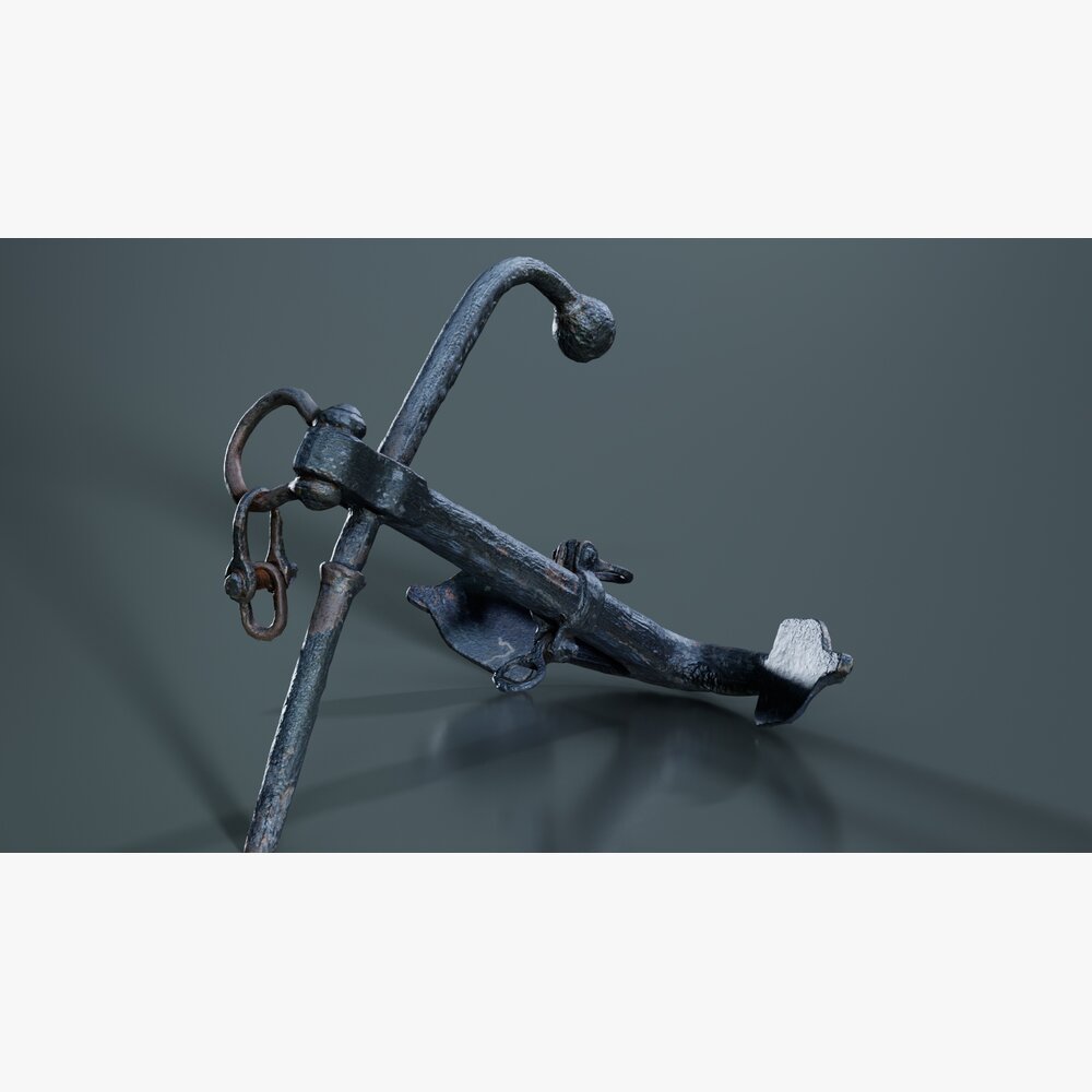 Vintage Ship Anchor 3D model - Download Tools on 3DModels.org