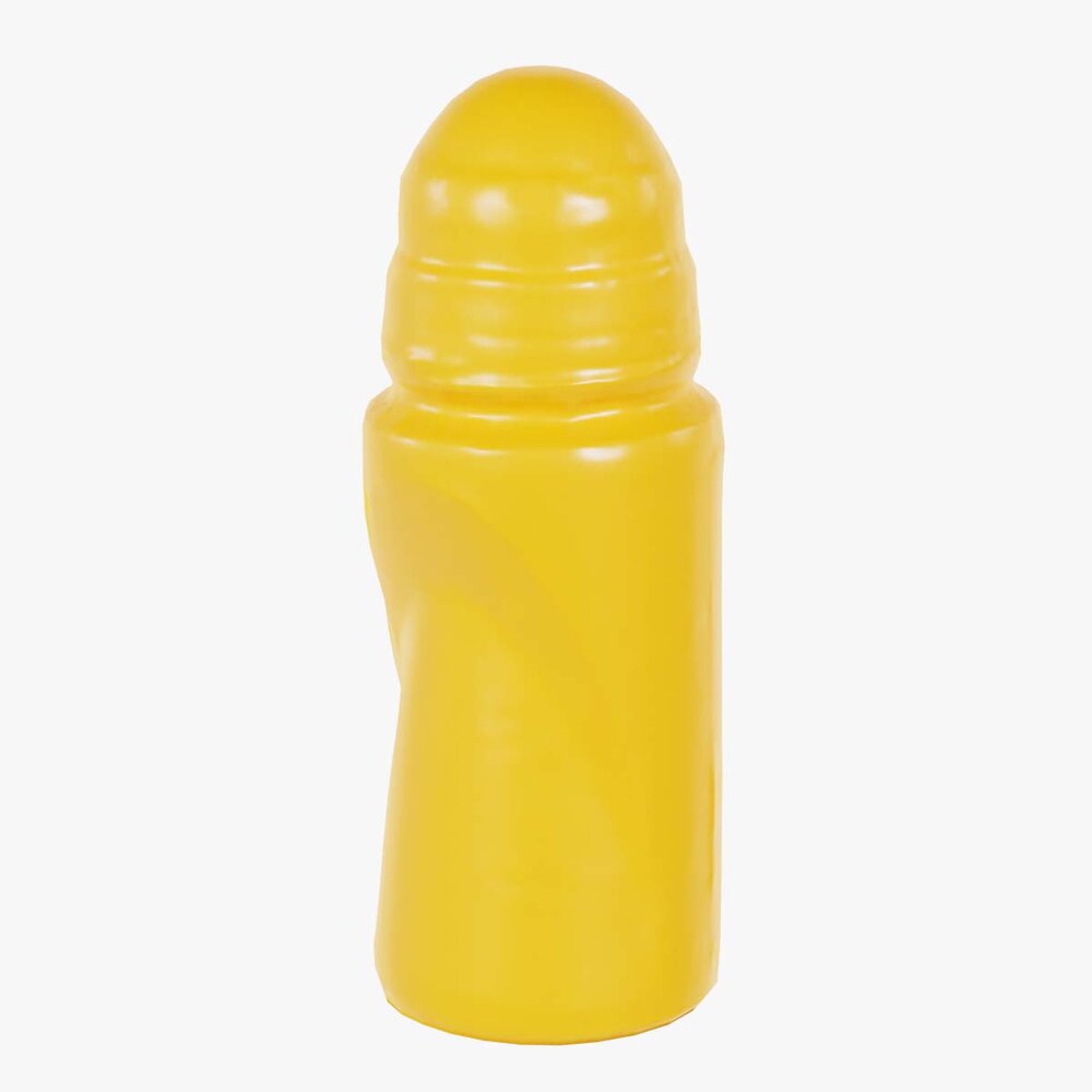 Bright Yellow Deodorant Bottle Scanned Base Mesh 3D model - Download ...