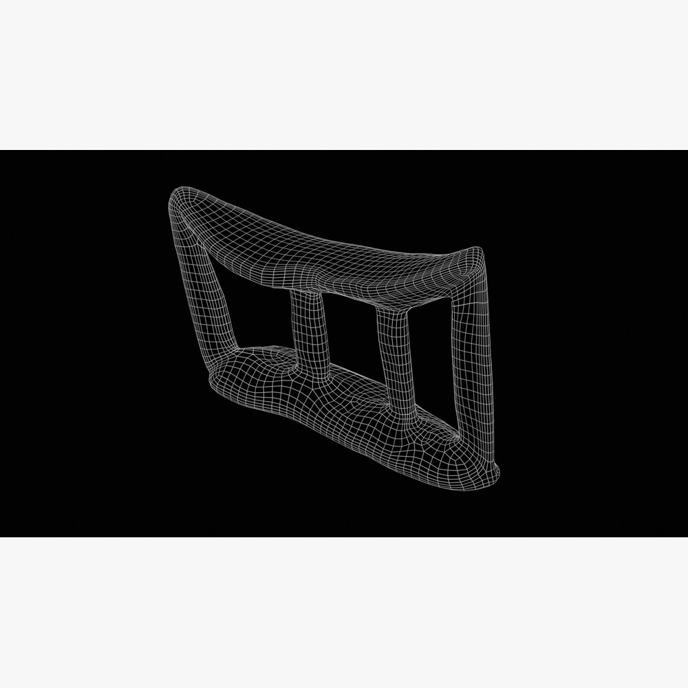 Traditional African Wood Headrest 3D model - Download Decoration on ...