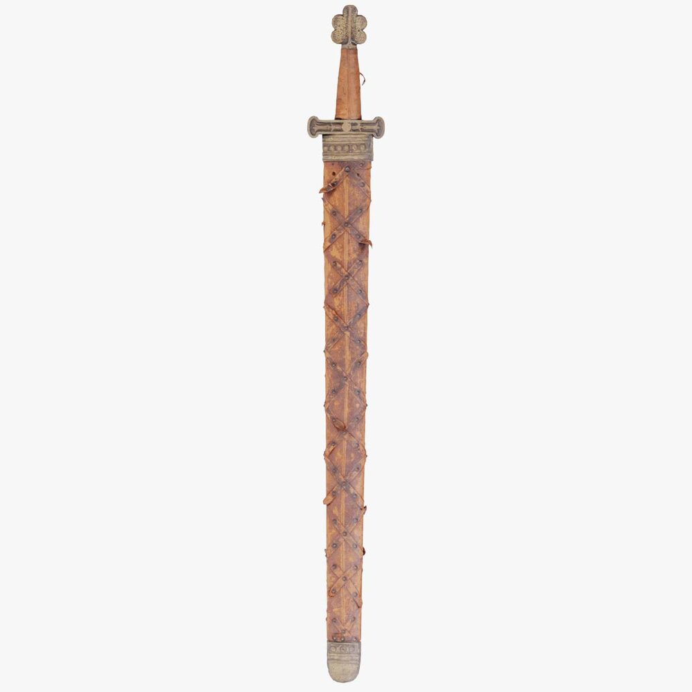 Leather Studded Sword 3D model - Download Bladed Weapon on 3DModels.org