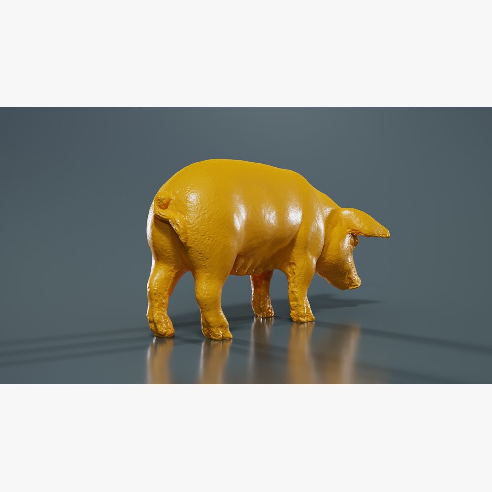 Pig 3D model - Download Decoration on 3DModels.org