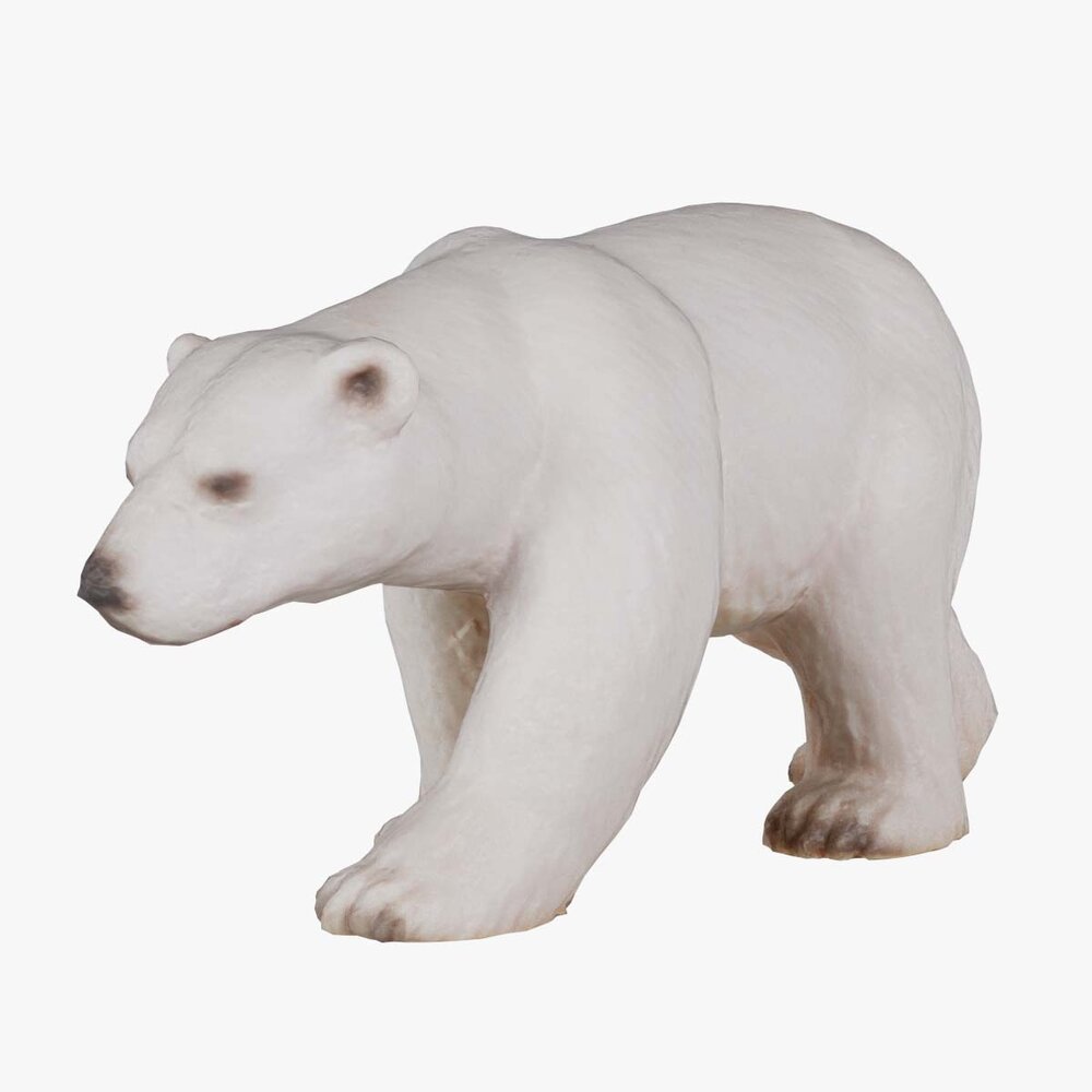 Polar Bear Figurine 3D model - Download Sculptures on 3DModels.org