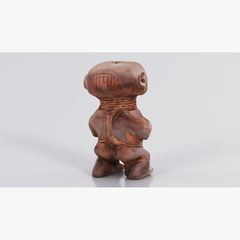 Wooden Figure Statue Female 3D model - Download Sculptures on 3DModels.org