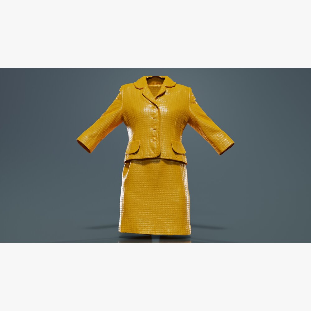 Barbie Jacket And Skirt 3D model - Download Suits on 3DModels.org