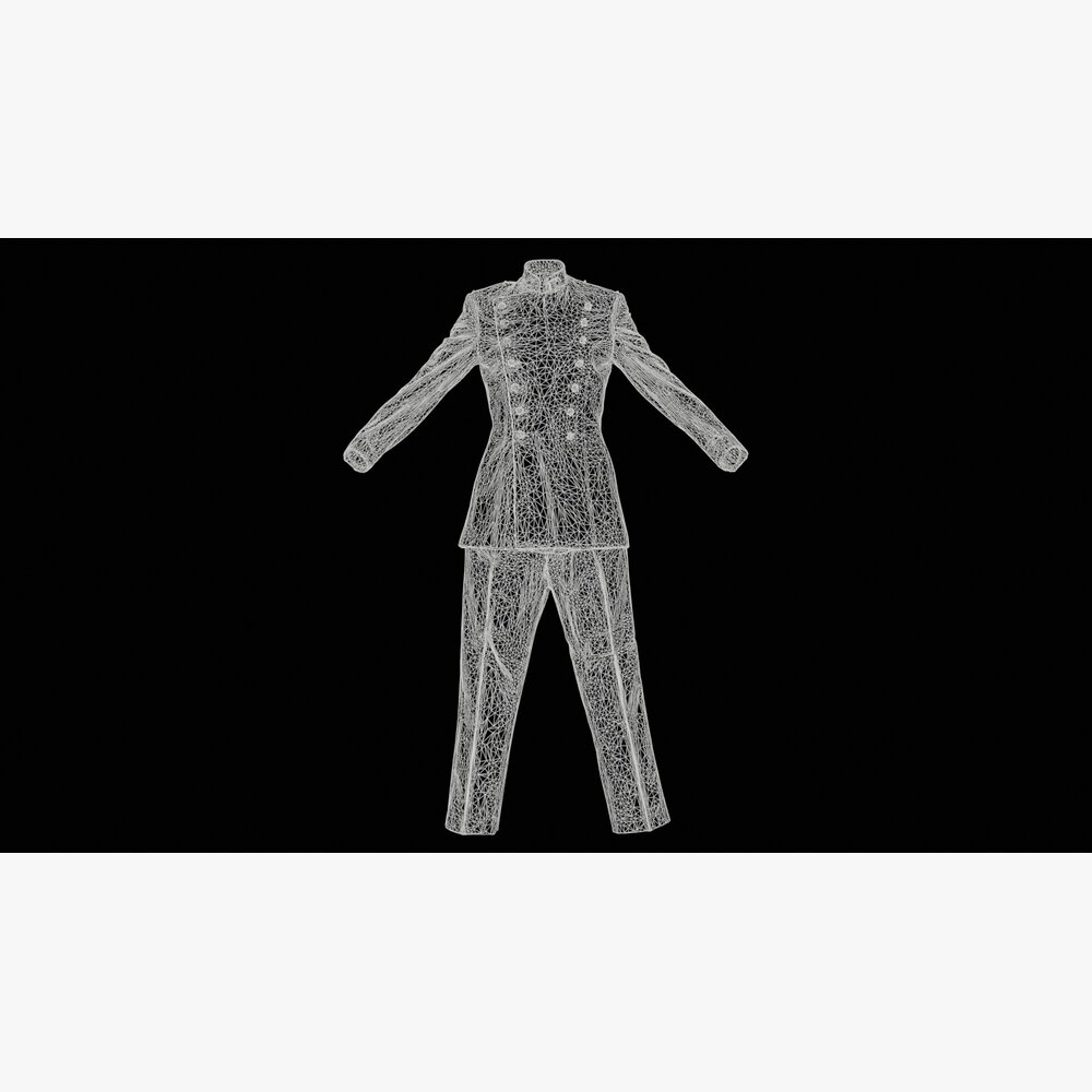 Conductor Uniform 3D model - Download Suits on 3DModels.org