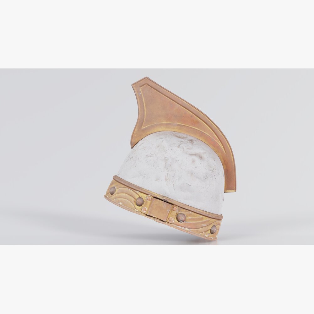Antique Roman-Style Fin Helmet 3D model - Download Armor on 3DModels.org