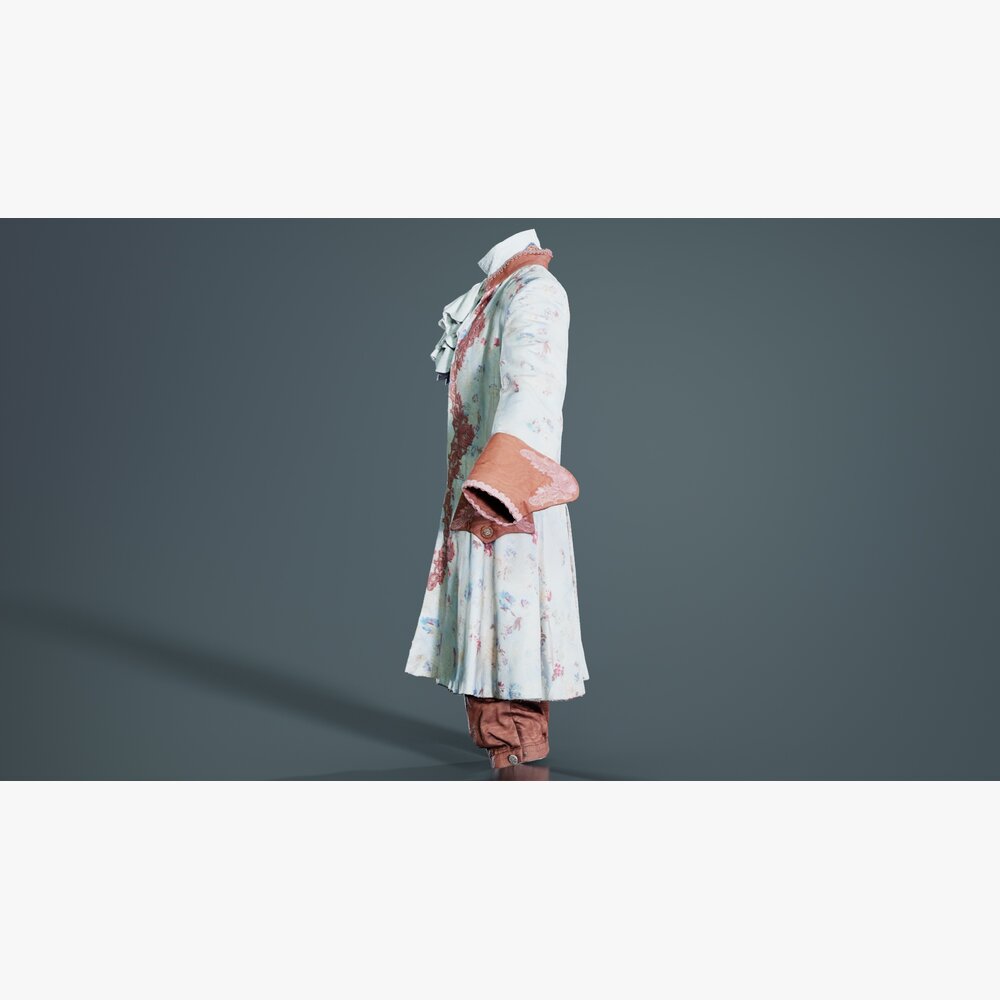 Heaven Decorated Historic Costume 3D model - Download Suits on 3DModels.org