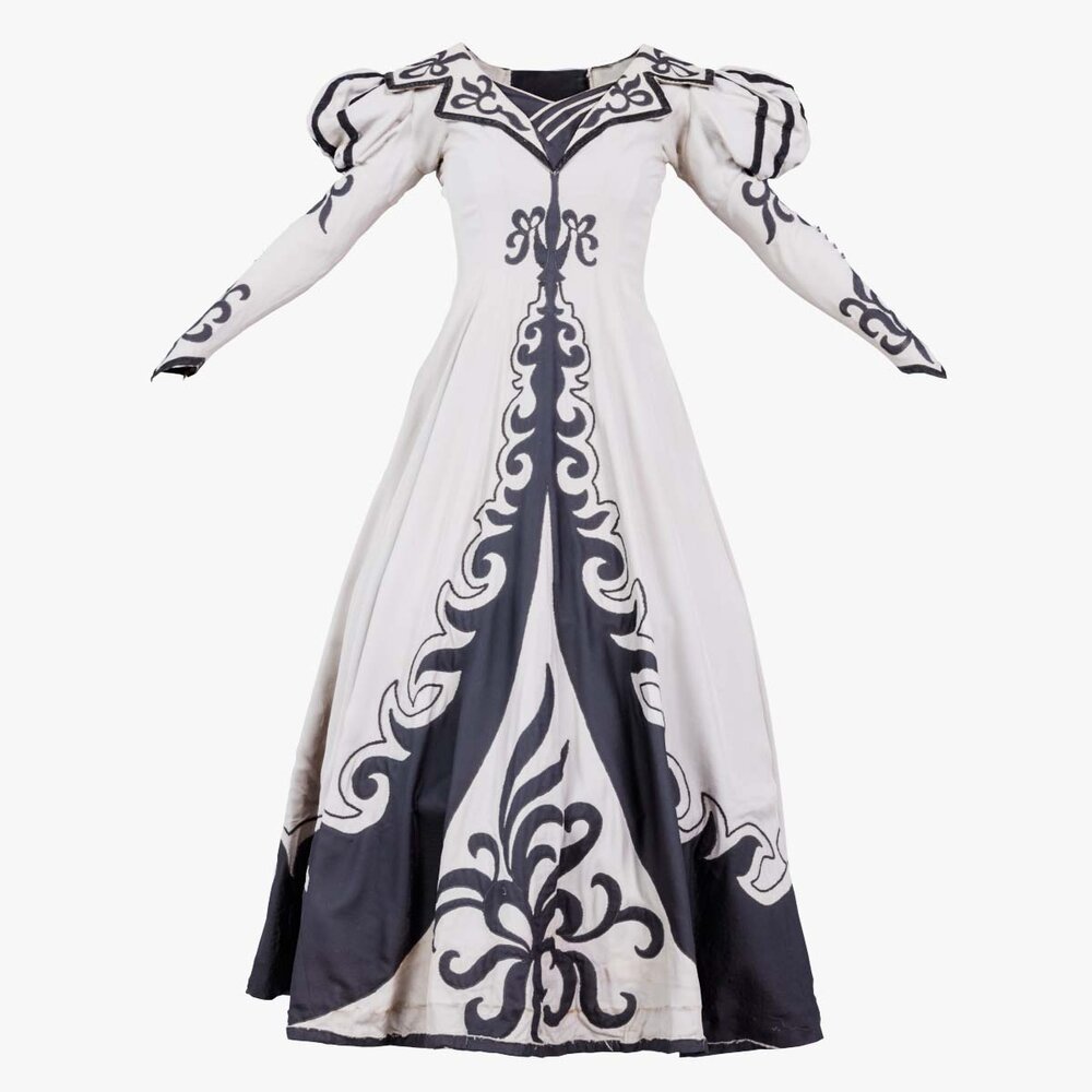 Historic Decorated Dress 3D model - Download Dresses on 3DModels.org