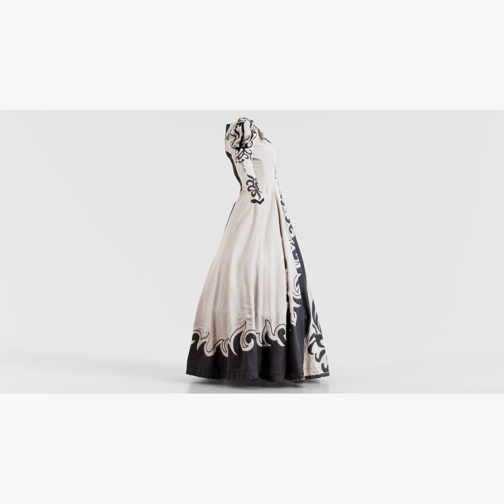Historic Decorated Dress 3Dモデル - ダウンロード ドレス on 3DModels.org