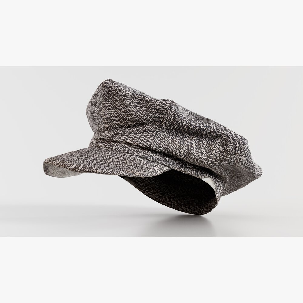 Peaky Blinders Hat B Up 3D model - Download Hats on 3DModels.org