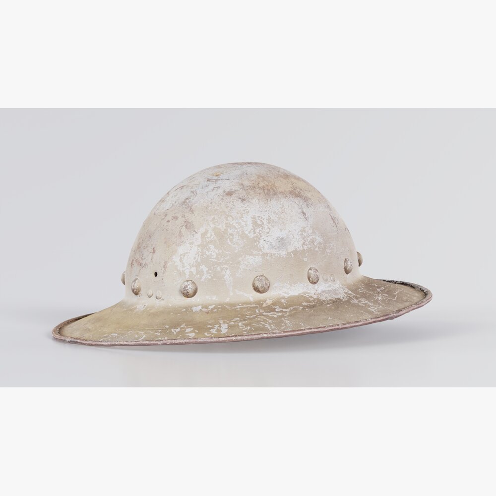 Rustic Perforated Metal Hat 3D model - Download Armor on 3DModels.org
