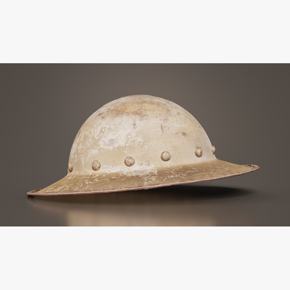 Rustic Perforated Metal Hat 3D model - Download Armor on 3DModels.org