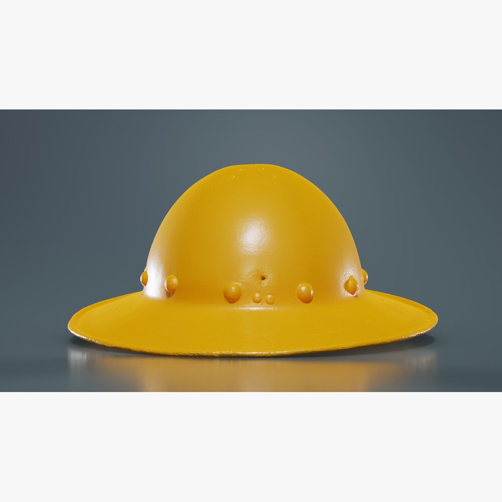 Rustic Perforated Metal Hat 3D model - Download Armor on 3DModels.org