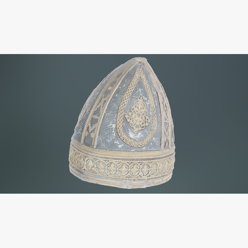 Pointy Decorated Hat 3D model - Download Hats on 3DModels.org