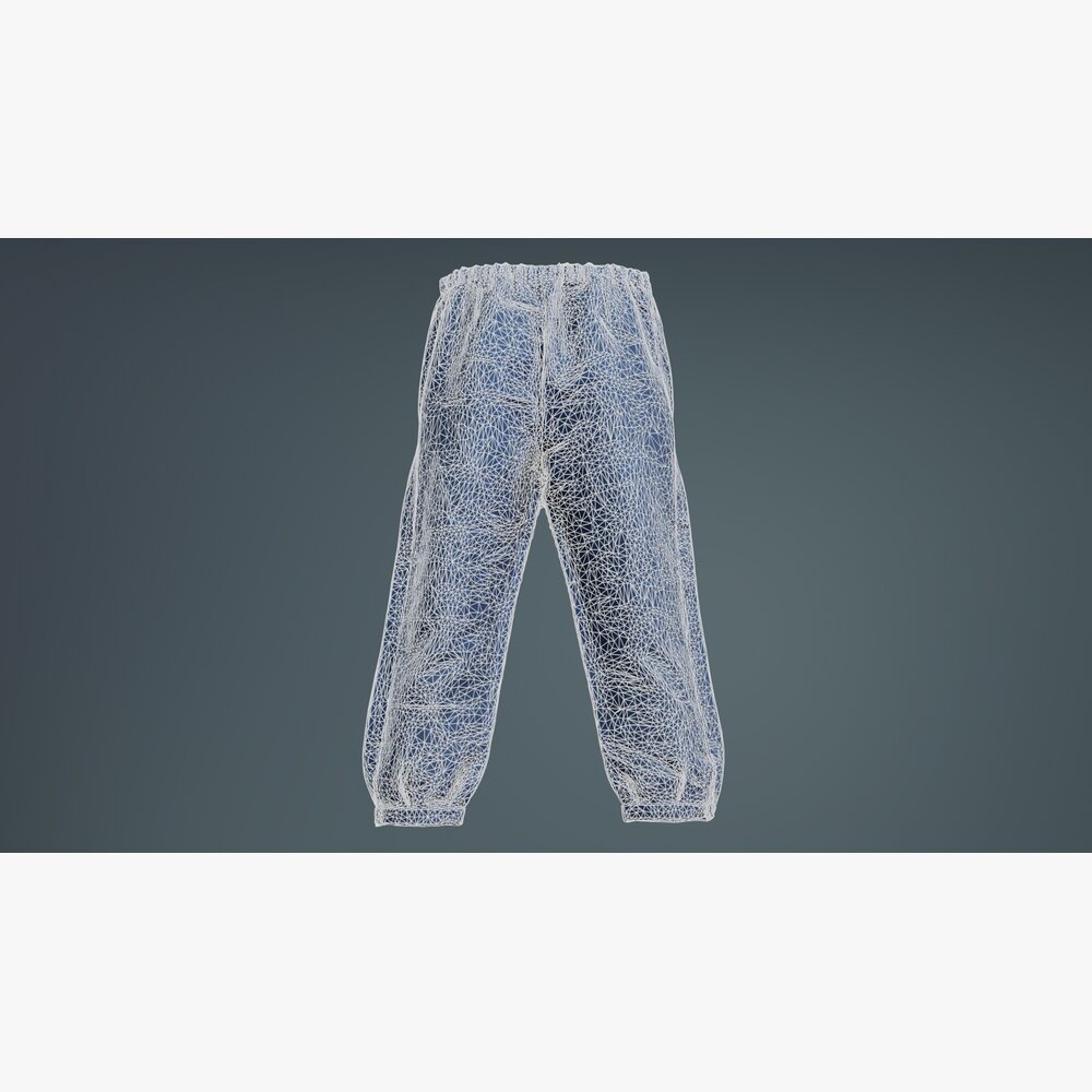 Red Stud Trousers 3D model - Download Trousers on 3DModels.org