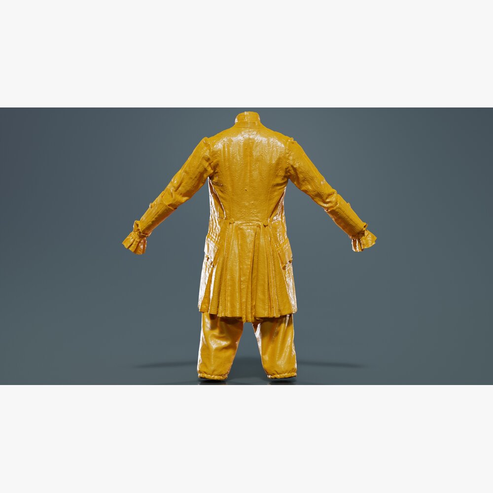 Star Decorated Historic Costume 3D model - Download Suits on 3DModels.org